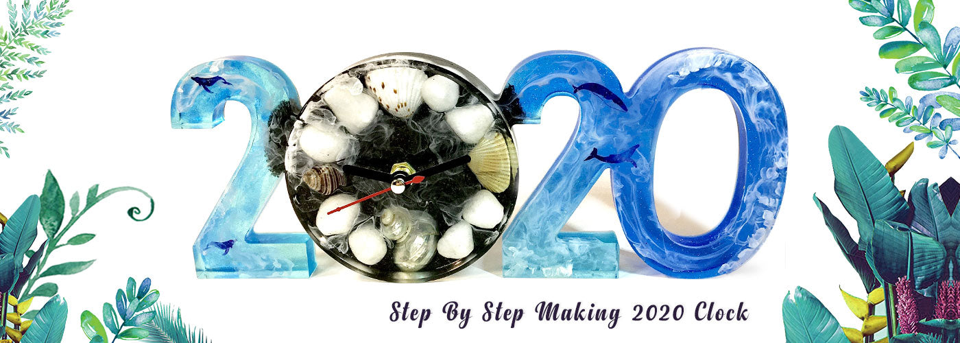 6 Steps to Make an Epoxy Resin Clock using 2020 Silicone Mold | Let's Resin