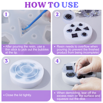 Resin Dice Mold – 7-in-1 Polyhedral Dice Resin Molds for Easy DIY – Let ...
