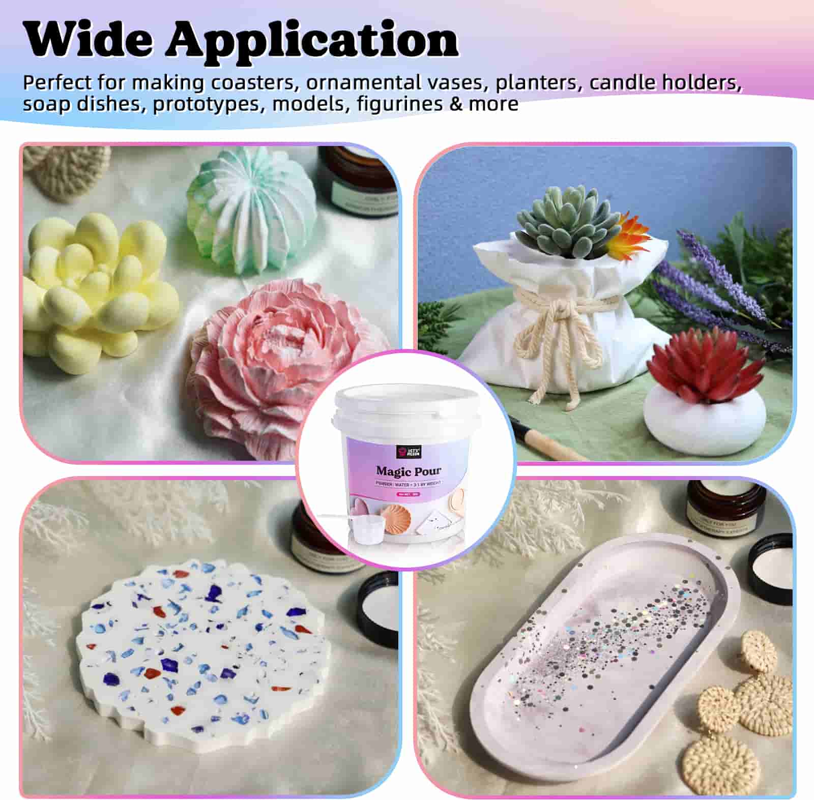 Resin Casting Powder 3KG - Easy to Mix & Safe to Use – Let's Resin