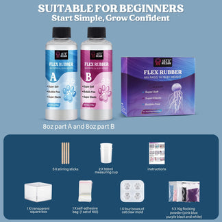 Liquid Super Soft Silicone Rubber for Taba Squishy Maker Cat Paw Molds ...