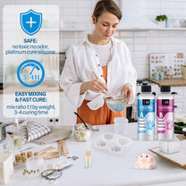 Liquid Super Soft Silicone Rubber for Taba Squishy Maker Cat Paw Molds ...