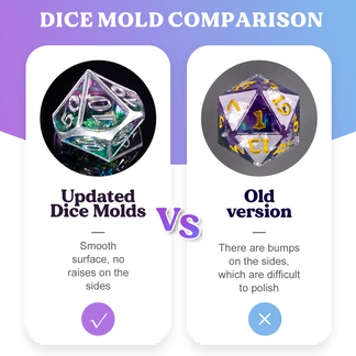Resin Dice Mold – 7-in-1 Polyhedral Dice Resin Molds for Easy DIY – Let ...