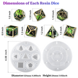 Resin Dice Mold – 7-in-1 Polyhedral Dice Resin Molds for Easy DIY – Let ...