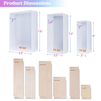 LET'S RESIN Large Silicone Molds for Resin,Resin Hexagon Molds 7'' x 2 ...