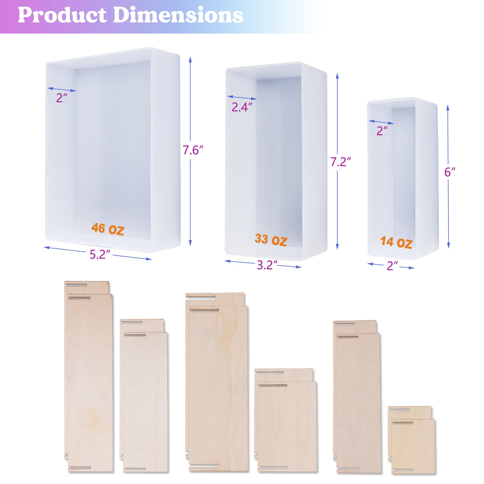 Rectangle Silicone Mold for Resin Casting | Preserving Flower Molds ...